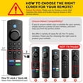 2 Pack Fire Stick Remote Cover 3rd Gen with Alexa Voice Remote,Fire TV ...