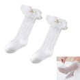 1 Pair Kids Socks Soft Combed Cotton Baby Stockings Seamless Design ...