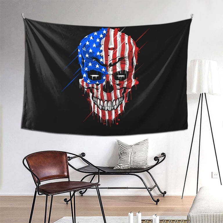 American Flag Skull And Bones