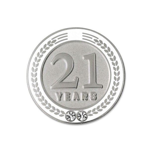 PinMart's 21 Years of Service Award Employee Recognition Gift Lapel Pin ...