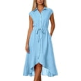 asdoklhq Wedding Guest Dress for Women Fall Elegant Fashionable Casual ...