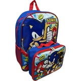 Ruz Sonic The Hedgehog 16 Inch Backpack With Detachable Matching Lunch ...