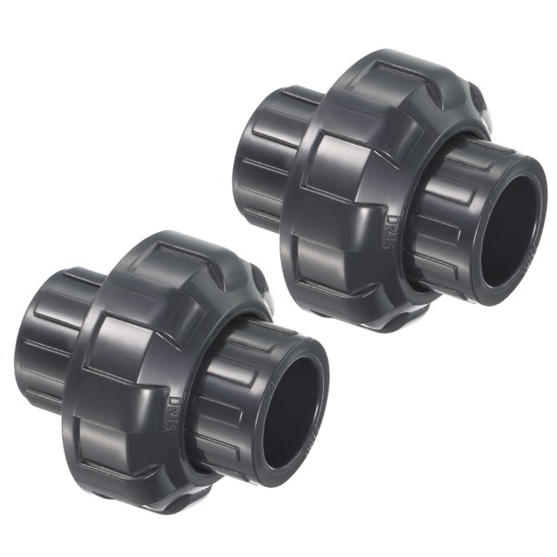 Uxcell 1/2" SCH80 UPVC Union Pipe Fitting Straight Socket Joint ...