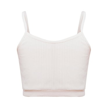 Fruit of the Loom Girls Pull Over Spaghetti Strap Sports Bra 3-Pack ...