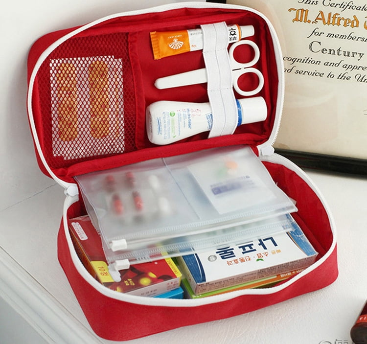 Travel Hand-in-hand Medical Bag First Aid Bag Traveler Student Health ...