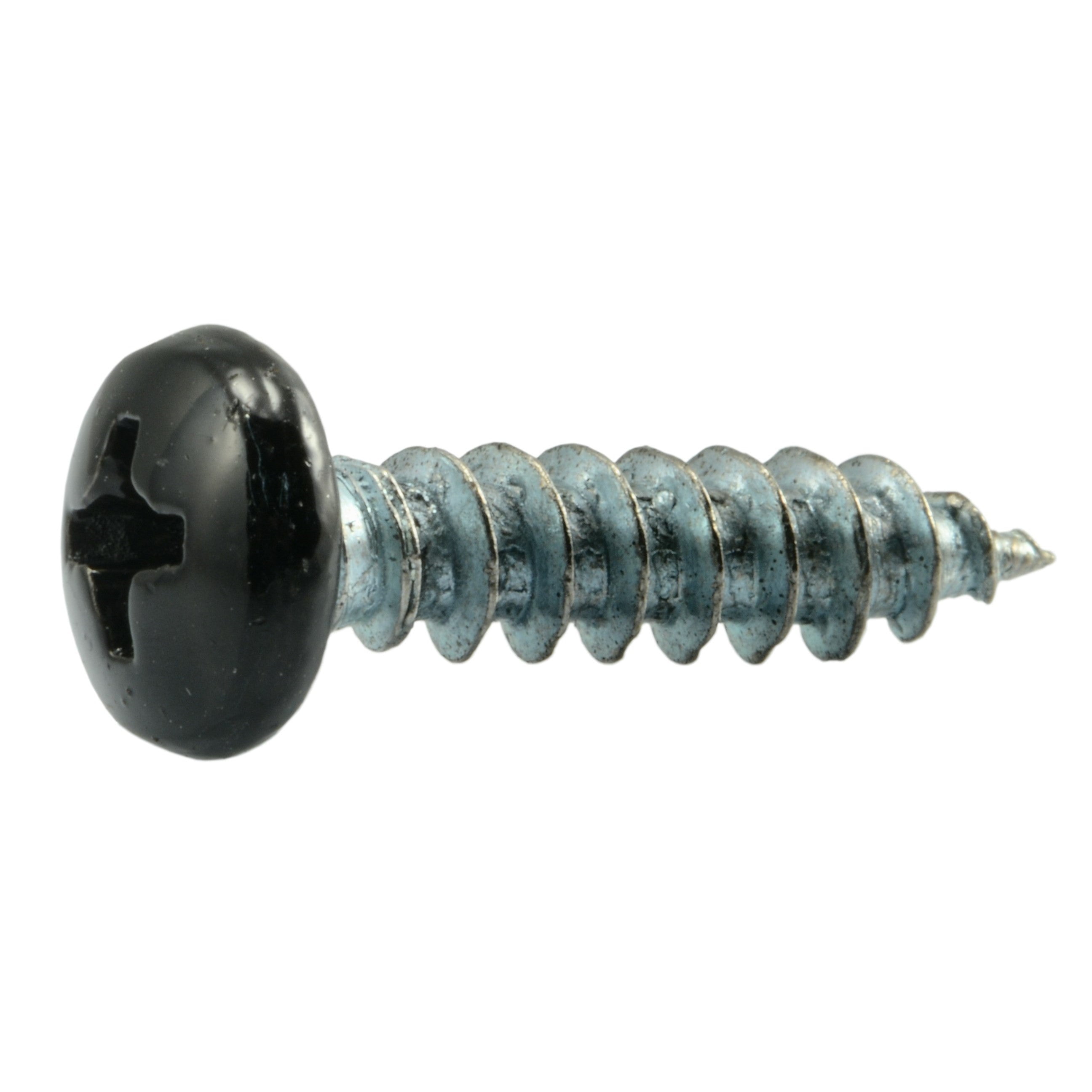 #10 x 3/4" Black Painted Steel Phillips Pan Head Sheet Metal Screws ...