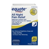Equate All Night PM Pain Relief Naproxen Sodium 220mg and ...