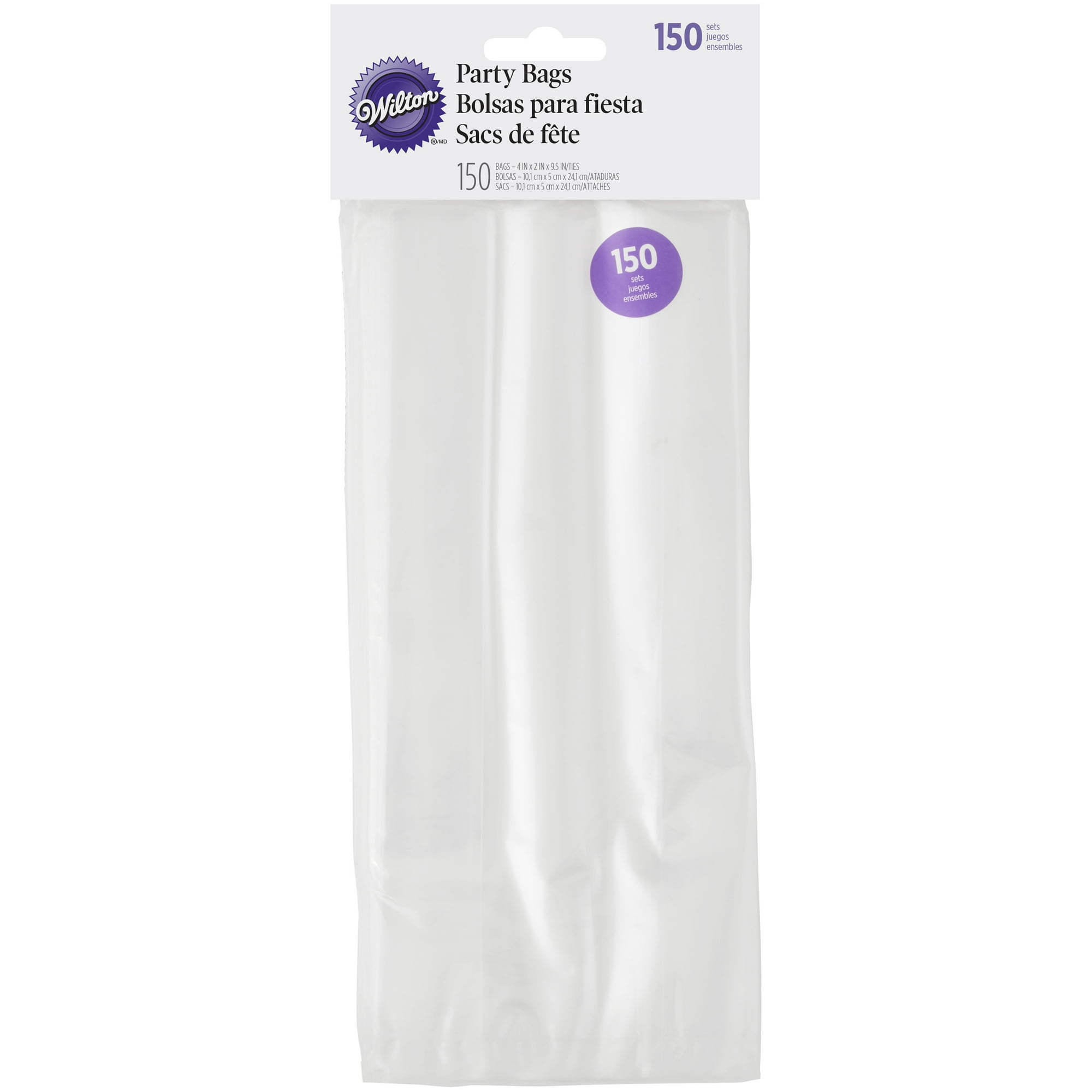 Click here for Wilton Party Bags 150/Pkg-Clear prices