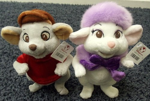 Hard to Find Disney Rescuers Down Under 7" Plush Bianca and Bernard ...