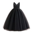 Girls Dress Size 9-11Y Kids Wedding Satin Net Sleeveless Puff Skirt ...