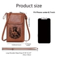 Casual Women Messenger Bag Heart Print Lightweight Bag Multi Card Slots ...