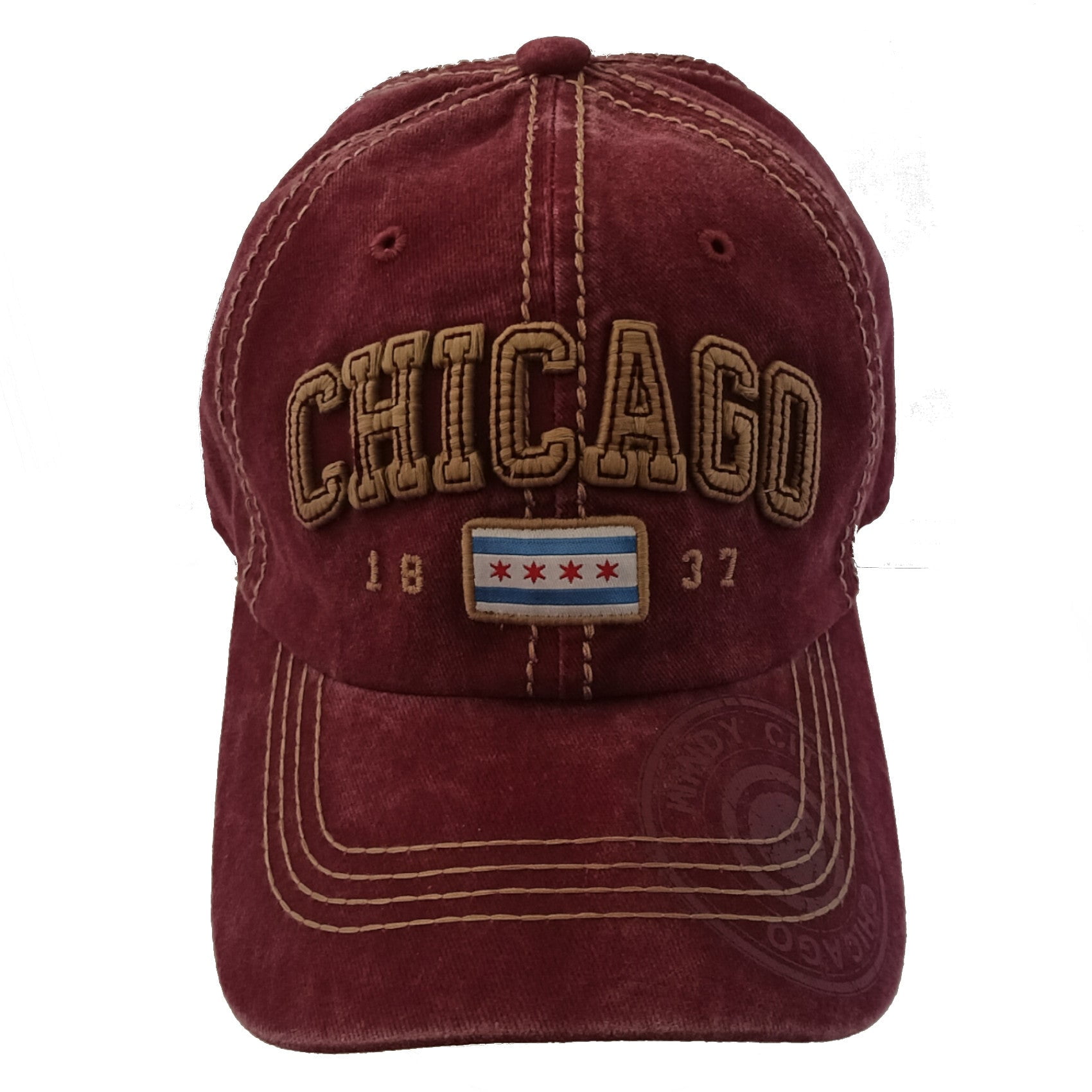 Chicago Classic Vintage Baseball Hat Cap (Maroon) - Walmart.com