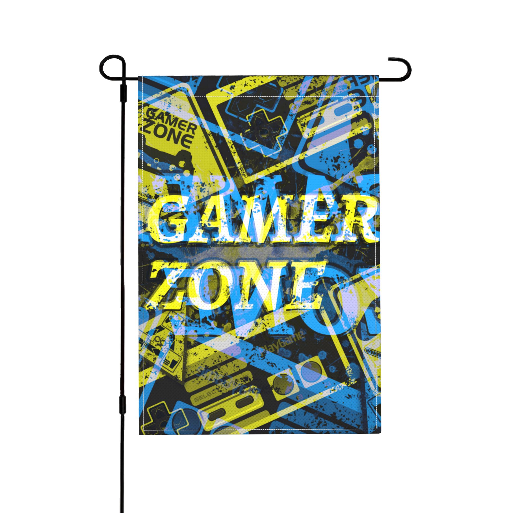 TEQUAN Games Area Gamer Zone Garden Flags, 18 x 12 inch Double Sided ...
