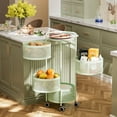 No Assembly Vegetable Storage Rack, Under Counter Rotating Fruit Basket ...