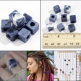 12Pcs Natural Sodalite European Beads Large Hole Beads Cube 10x10x10mm ...