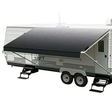 SPRING Black Waterproof Sun Canopy Awning for Motorhome Van Campervan ...