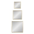 Kate and Laurel Rhodes Modern Square Mirror Set, Set of 3, Gold ...