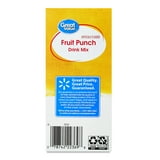 Great Value Fruit Punch Drink Mix 1.9 oz Pack of 6, Low Calorie ...