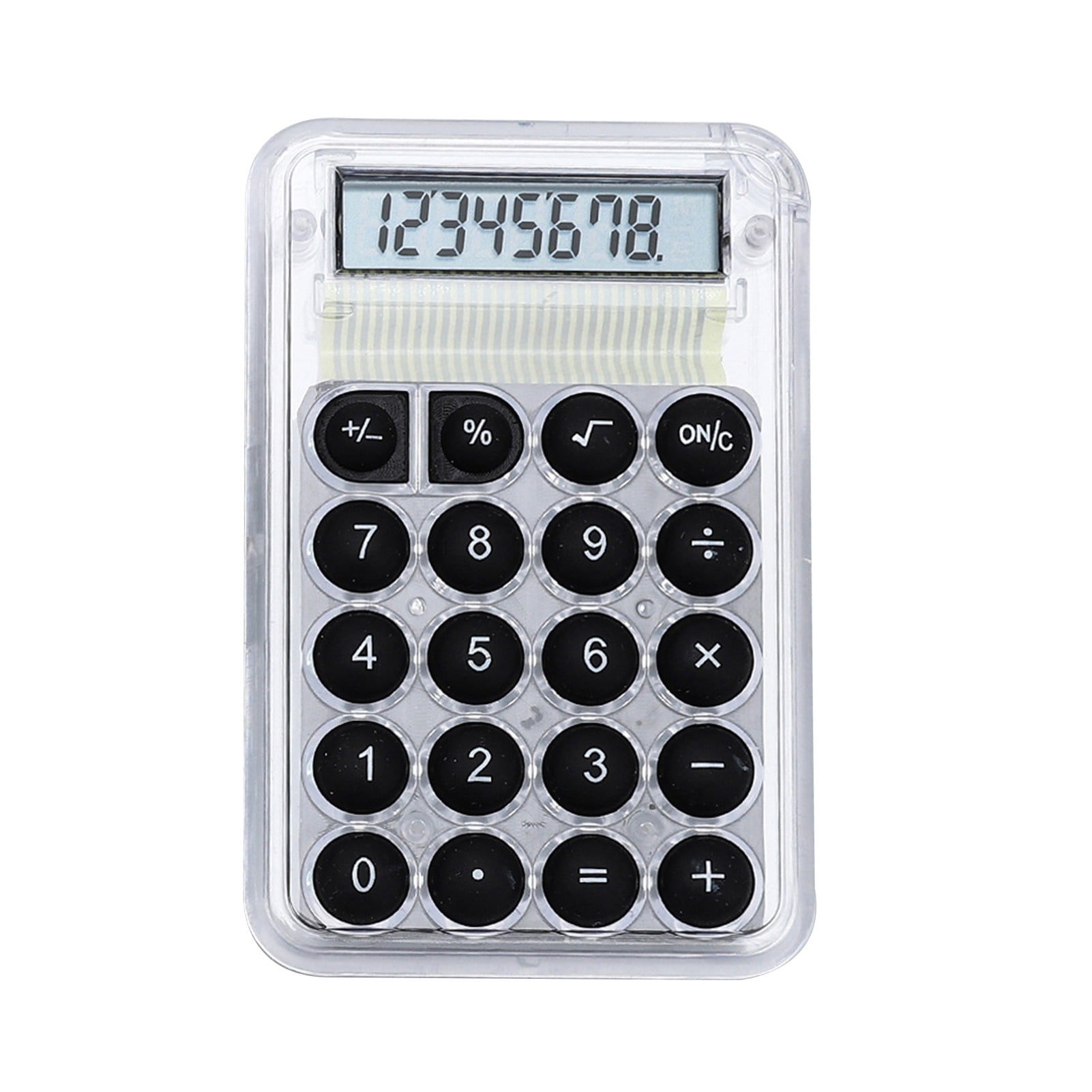 harmtty Mini Calculator 8 Digits Display Silence Widescreen Students ...
