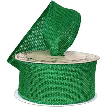 Holiday Wired Christmas Tree Ribbon - 2 1/2" x 10 Yards, Red and Green ...