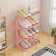Four-Tier Shoe Rack Organizer | Space-Saving Shoe Storage for Entryway ...