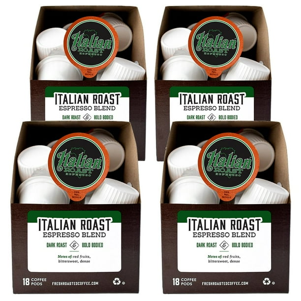 Fresh Roasted Coffee, Italian Roast Coffee Pods, Dark Roast, K-cup ...