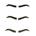 False Eyebrows for Men 100% Human Hair Eyebrows Hand Made #2 Dark Brown Suncolor Hair - Walmart.com