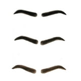False Eyebrows for Men 100% Human Hair Eyebrows Hand Made #2 Dark Brown Suncolor Hair - Walmart.com