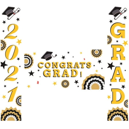 Graduation Party Decorations-2021 Graduation Banners-Class Of 2021 ...