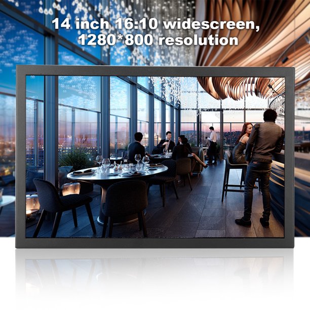 Pantalla Industrial Integrada BNC/VGA/ Vga De 14 Pulgadas 16:10 ...