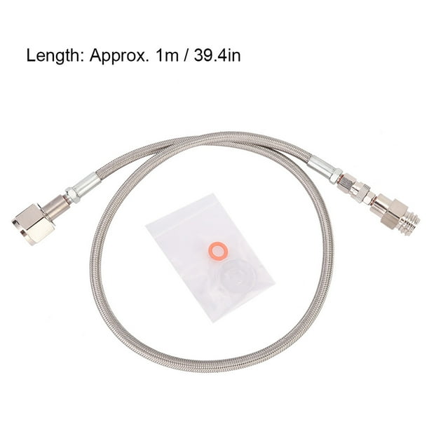 39.4in G1/2 CO2 Cylinder Refill Adapter Hose Soda Maker Direct Adapter ...