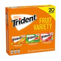 Product of Trident Fruit Sugar-Free Gum Variety Pack 20 Pk. 14 Ct ...