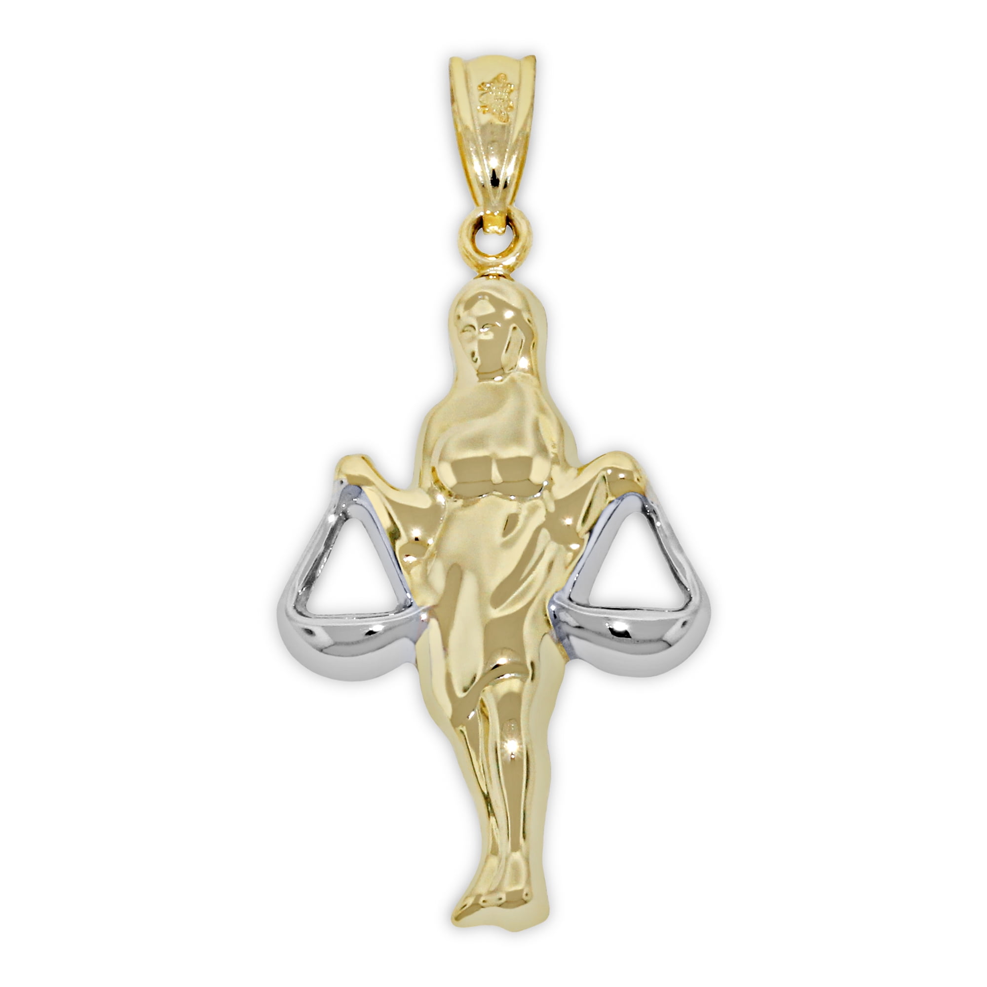 Gold Libra Zodiac Charm - 10 Karat Gold with Optional Gold Chain ...