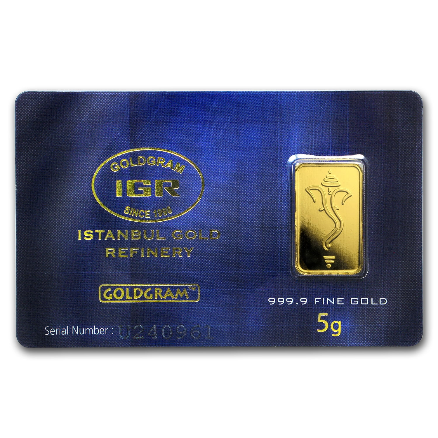 5 gram Gold Bar - Istanbul Gold Refinery (Ganesha, In Assay) - Walmart.com