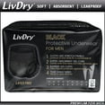 LivDry BLACK Mens Adult Incontinence Underwear, Supreme Comfort ...