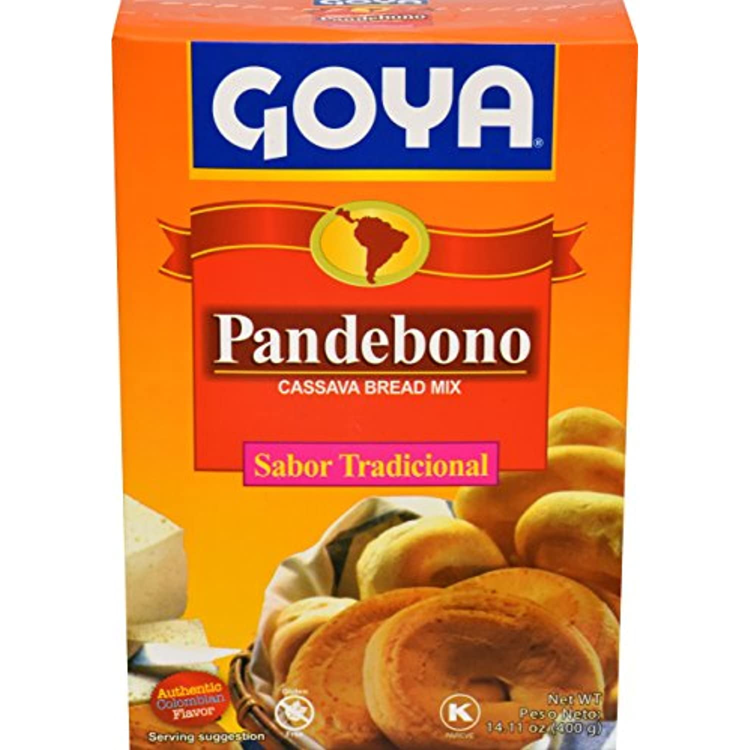 Goya Foods Pandebono Traditional Cassava Bread Mix, 14.11 Ounce (Pack ...