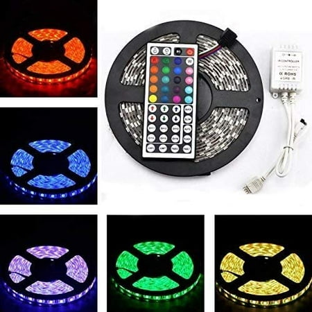 16.4 feet 5 Meters Waterproof Soft Belt 300LEDS Color Changing RGB 5050 ...