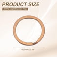 20pcs Split Keychain Rings, 25mm Round Flat Keyrings Stainless Steel ...
