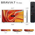Sony 65-Inch BRAVIA 7 4K HDR Mini LED QLED Smart Google TV with Dolby ...