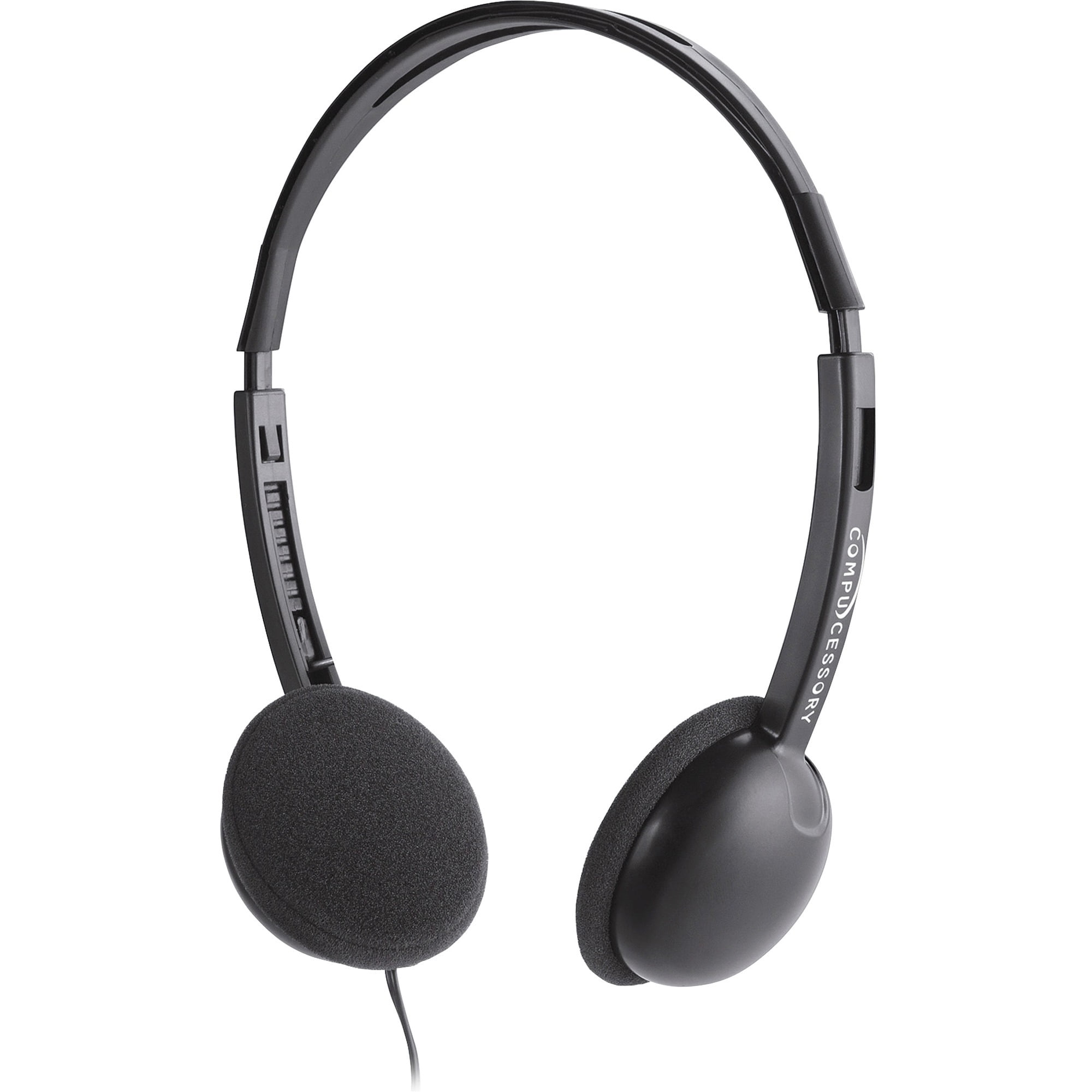 Compucessory Deluxe Lightweight Stereo Headphones, Black - Walmart.com