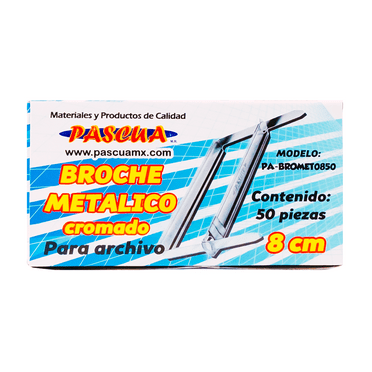 Broche BACO Para Archivo Metálico 8cm Caja con 50 Piezas | Walmart en línea