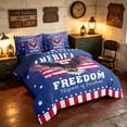 Manfei Retro American Flag Queen Bedding, Eagle Bedding Comforter Set ...