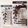 9FT Halloween Plum Fall Garland for Mantel - 2026 Upgraded Full ...