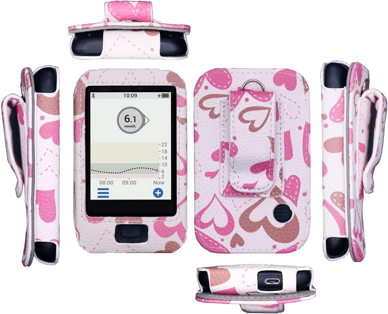 Painted Design Premium Fitted Leather Case with Screen Protector, Belt ...