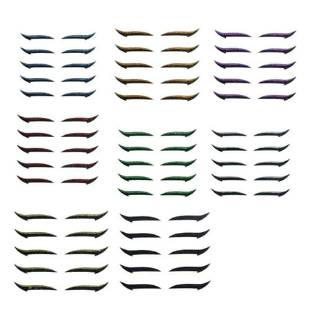 Lazy Fashion Stickers Stencil Makeup Instant Shiny Eye Line 40 Pairs ...