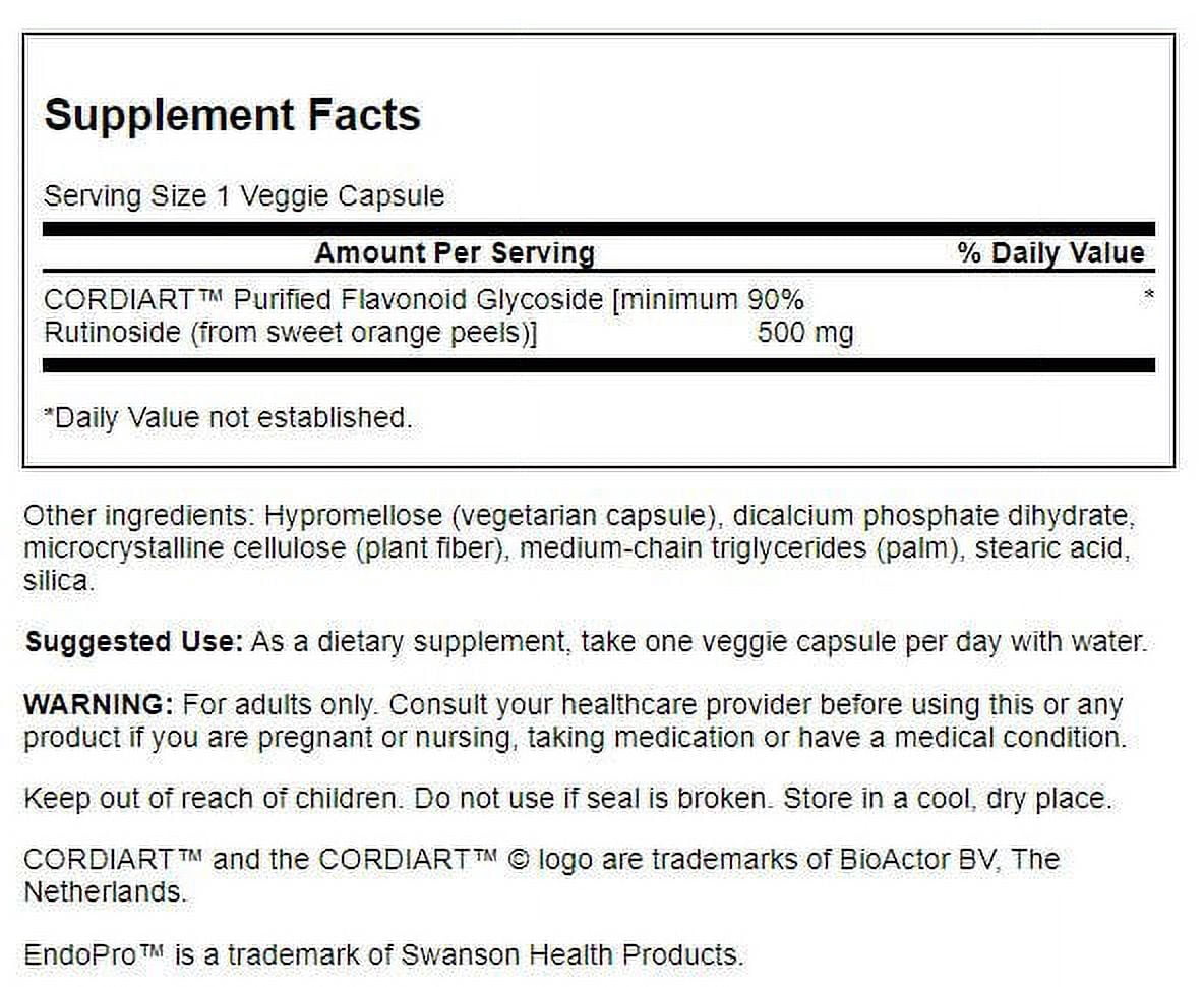 Swanson Endopro Endothelial Support Formula - 500 mg Philippines | Ubuy