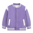 2-3 Years Toddler Kids Baseball Jackets Boys Girls Jacket Plain Button ...