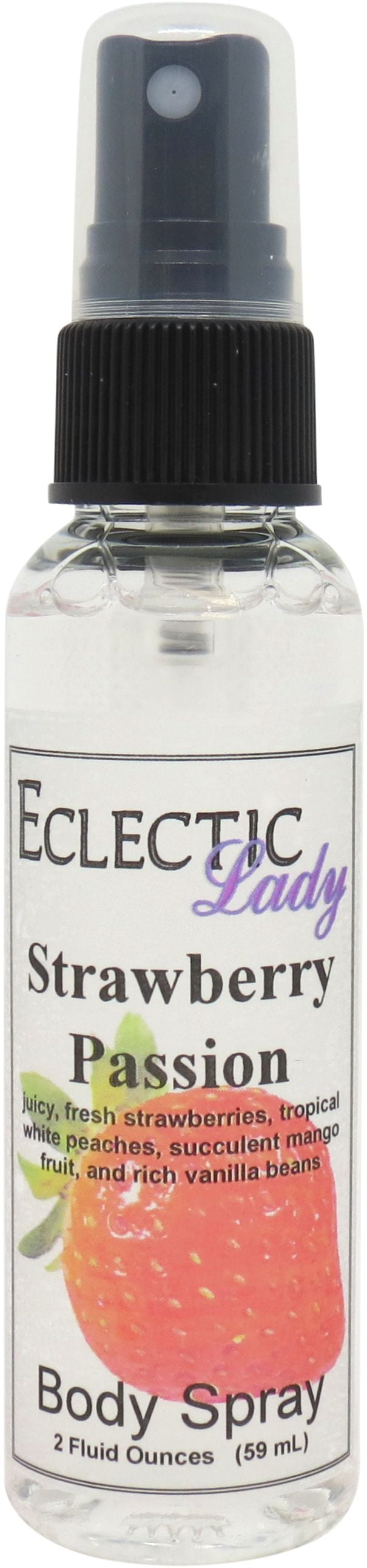 Strawberry Passion Body Spray, Eclectic Lady, Hydrating Mist, Unisex, 2 ...