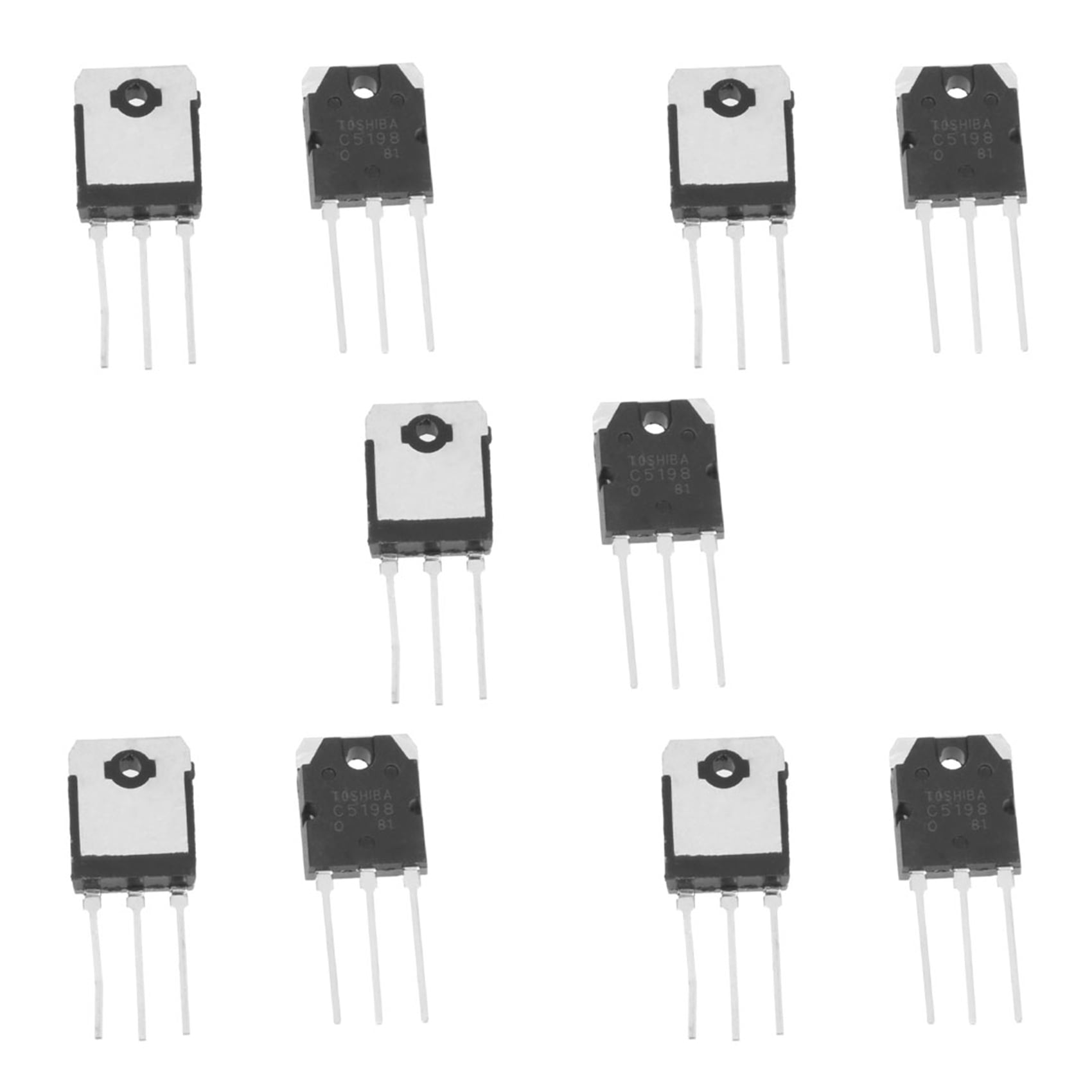 5 Par de A1941 + C5198 Transistor de Silicona del Amplificador de la ...
