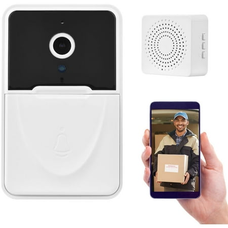 Wireless Video Doorbell Camera Smart Visual Security Doorbell with ...